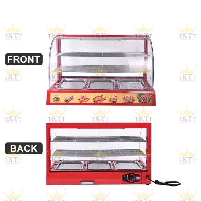 TKTT ™️ Commercial Electric Food Display Warmer Case Fast Food Dessert ...