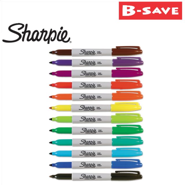 Sharpie Permanent Marker Fine Nib (For All Surface) | Shopee Malaysia