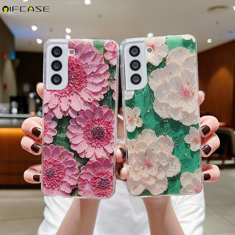Samsung Galaxy S21 S20 Plus Ultra FE S21+ S20+ S21FE S20FE Phone Case Epoxy Tulip Sun Flower ...