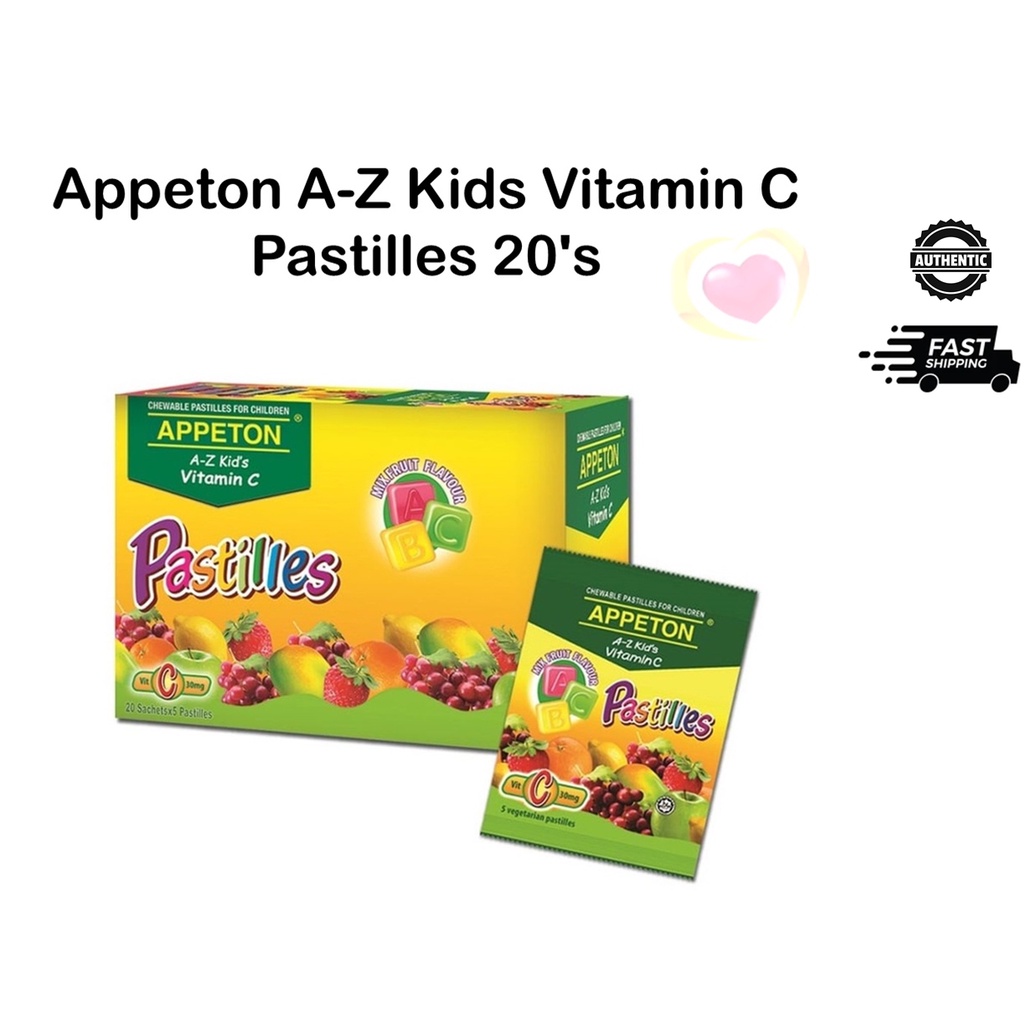 Appeton A-Z Kids Vitamin C Pastilles 20's | Shopee Malaysia