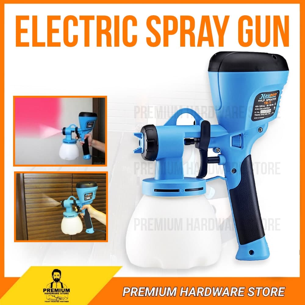 HAUPON HVLP ELECTRIC PAINT SPRAY GUN TM-71 Home Painter Sprayer Machine Car Paint Spray Gun ...