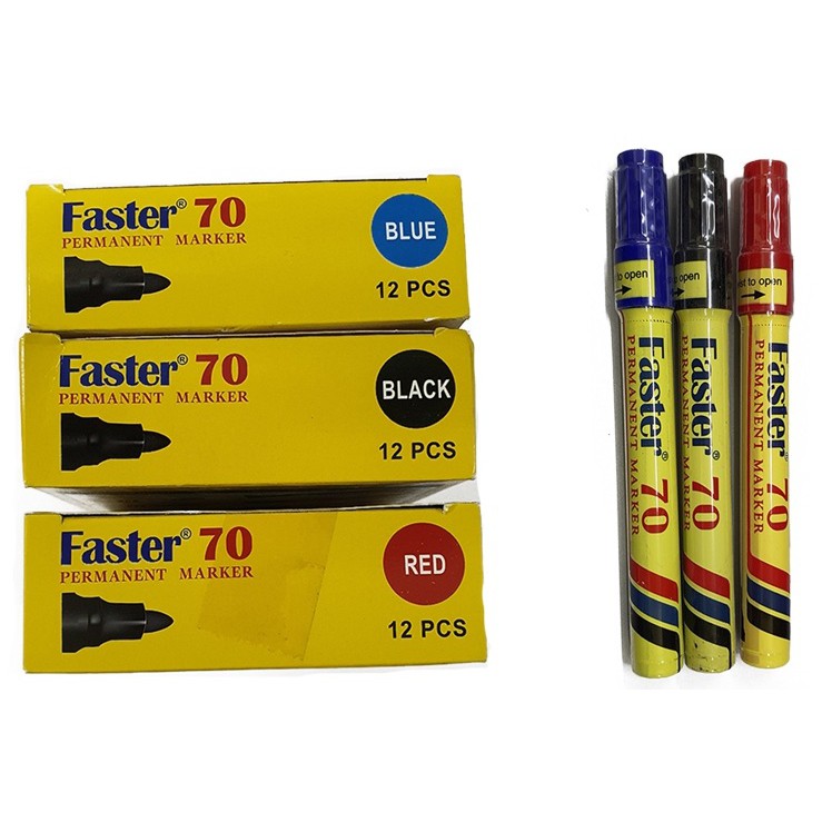 faster 70 permanent marker pen | Shopee Malaysia