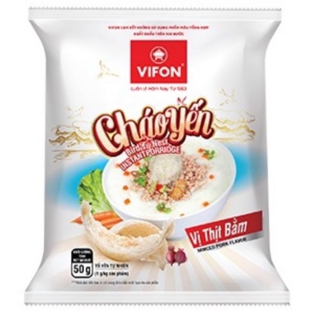 Vifon Oat Porridge -50g - Box Of 30 Packs (Milk Meat Flavor) | Shopee ...