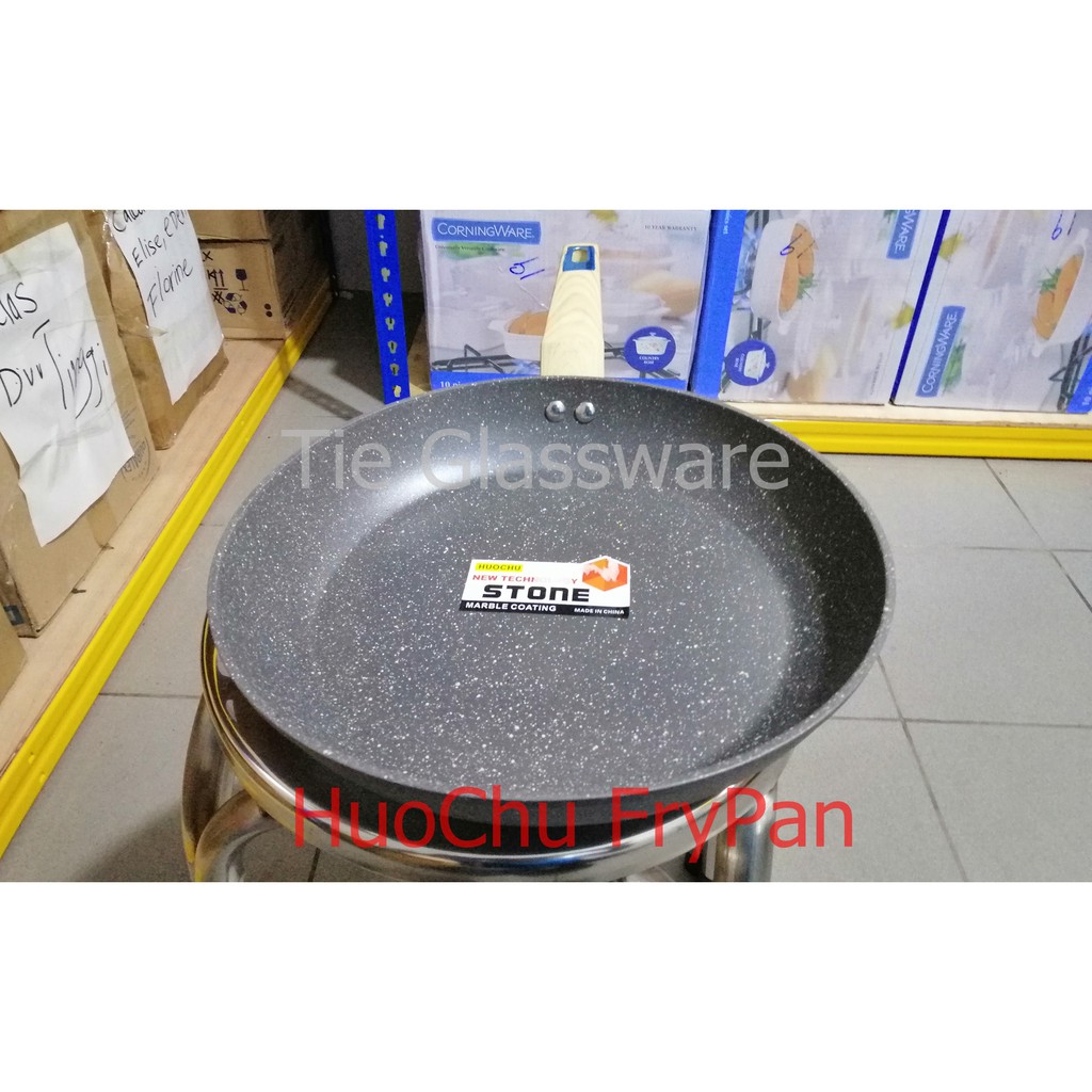 Huo Chu Marble Coated Non-Stick Fry Pan 28cm High Quality Frying Pan ...
