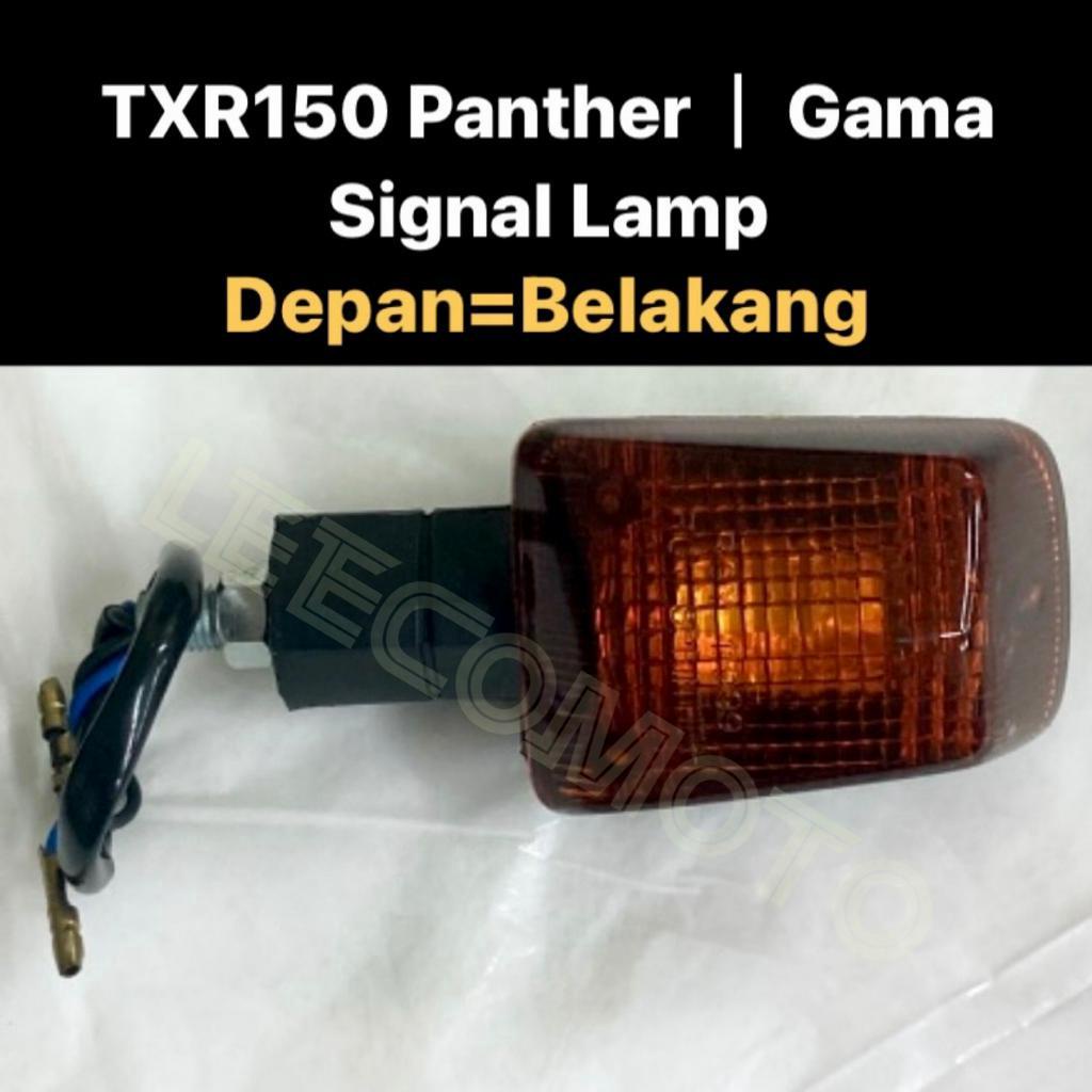 SUZUKI PANTHER TXR150 TXR 150 GAMA SIGNAL - BLACK FRONT = REAR SIGNAL LAMP LAMPU SIGNAL BELAKANG ...