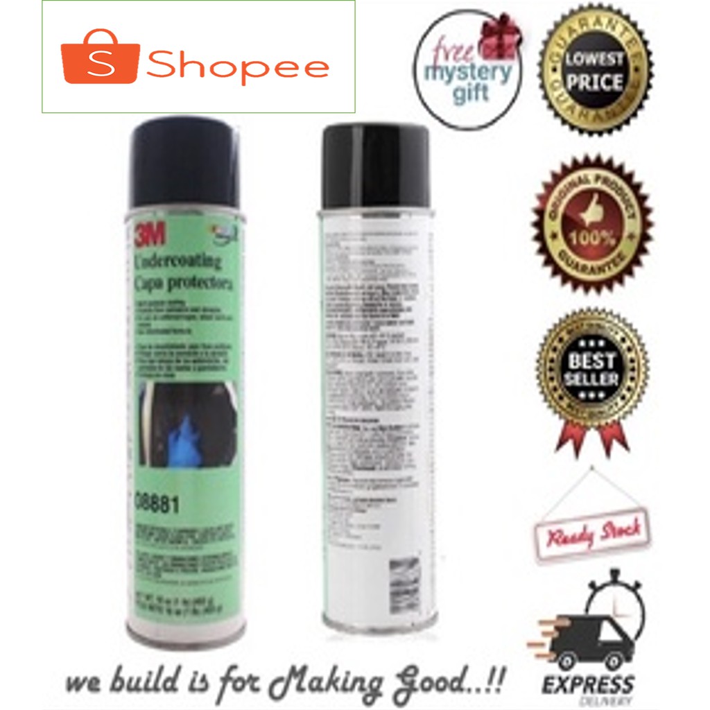Undercoating 3M Anti Rust Spray Rubberized Undercoating Black 453ml ...
