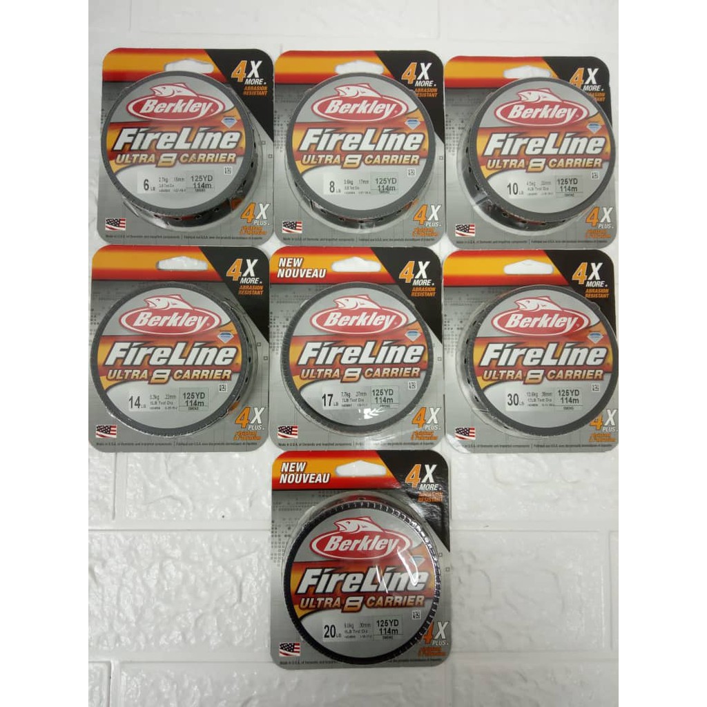 BERKLEY FIRELINE ULTRA 8 CARRIER 114M (FT) | Shopee Malaysia