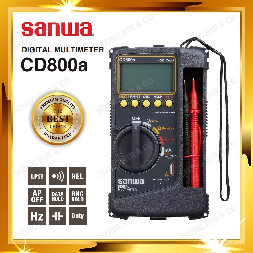 SANWA CD800a Digital Multimeter (Genuine) Multi Meter | Shopee Malaysia