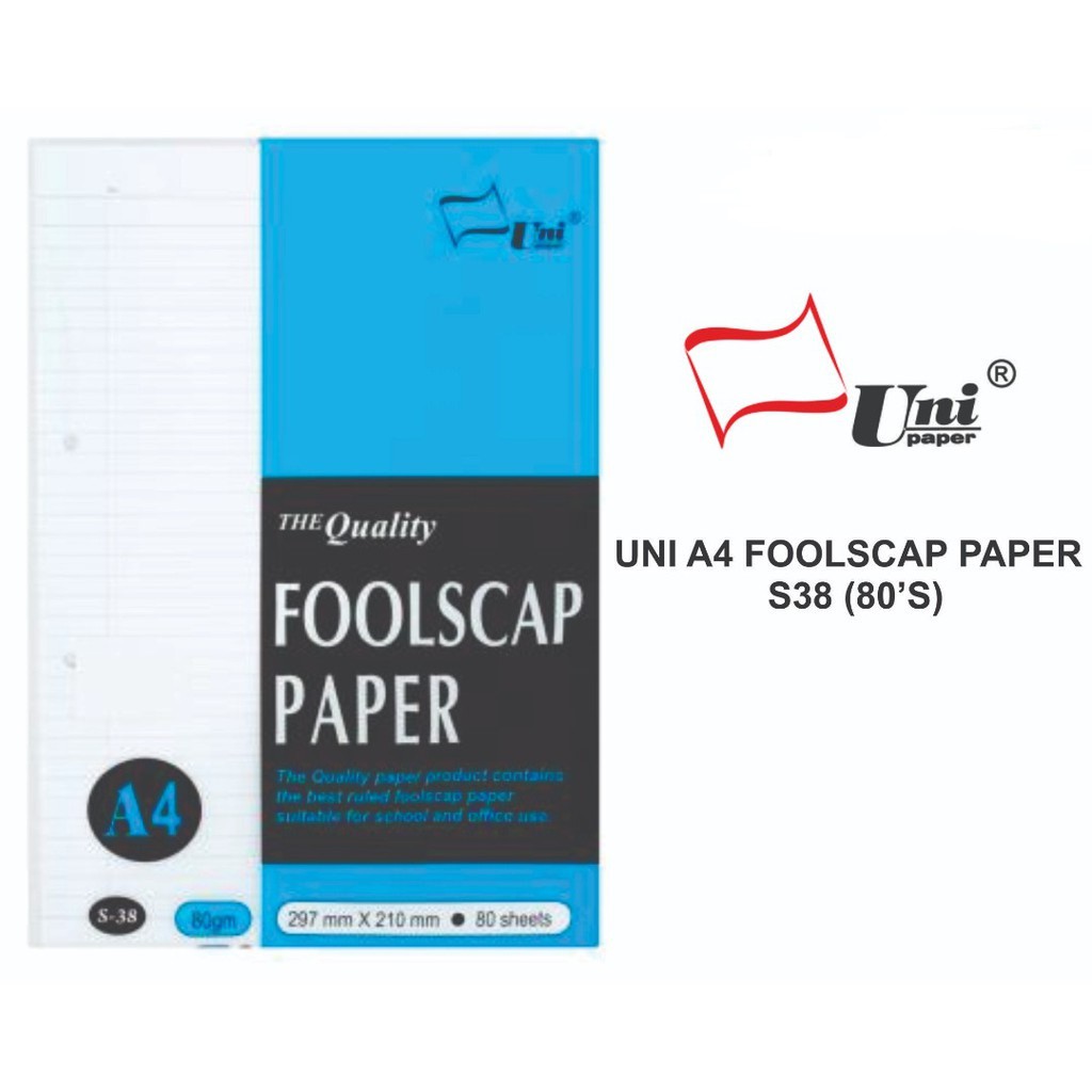 Uni 70gsm/80gsm/100gsm Foolscap Paper / Exam Sheet / Kertas Kajang ...