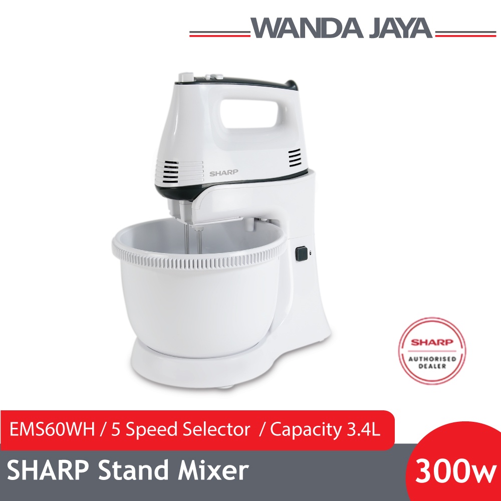 SHARP 300W Stand Mixer EMS60WH | Shopee Malaysia