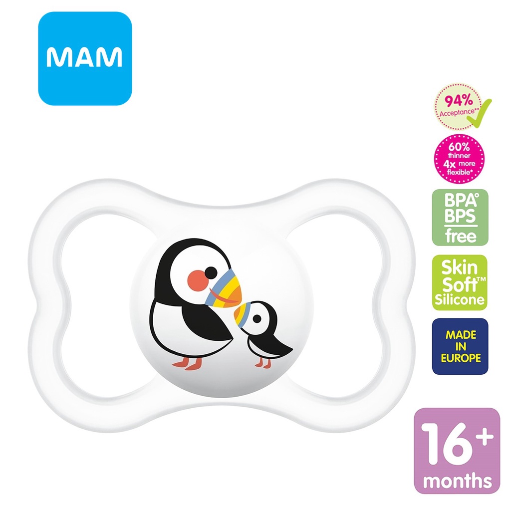 MAM Supreme Soother Pacifier 2-6m/ 6m+/ 16m+ Orthodontic Baby Soother ...