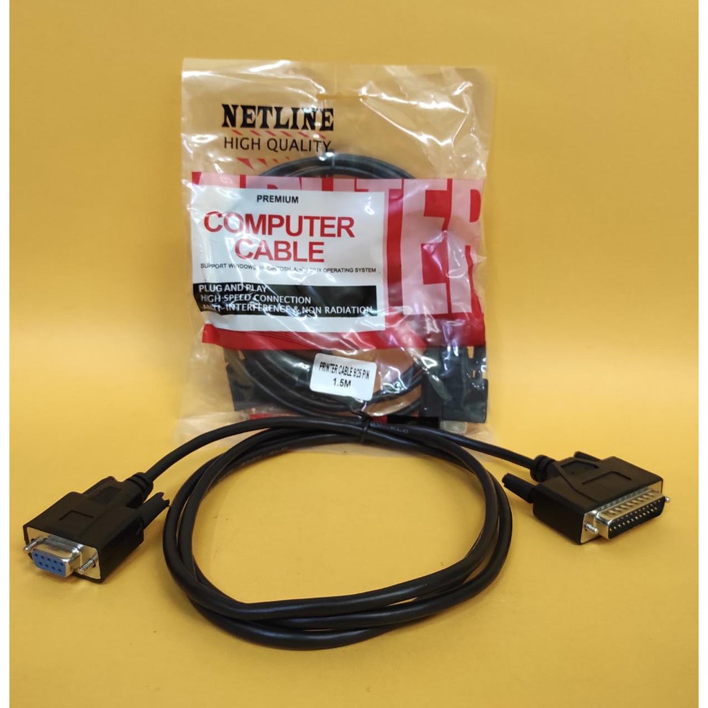 Parallel DB25 Male to serial DB9 Female Cable - db 9 to Parallel db ...