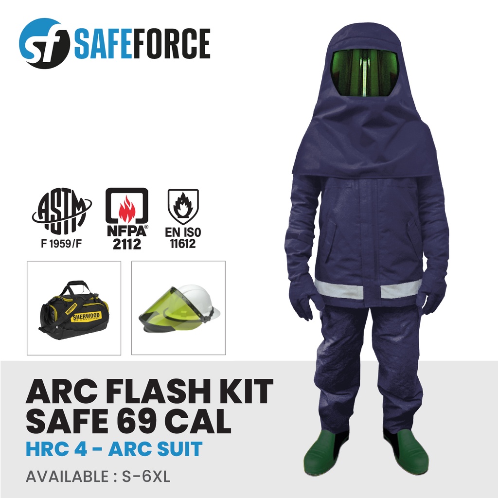 Arc Flash Suit 69 Cal Chargeman Suit | Shopee Malaysia