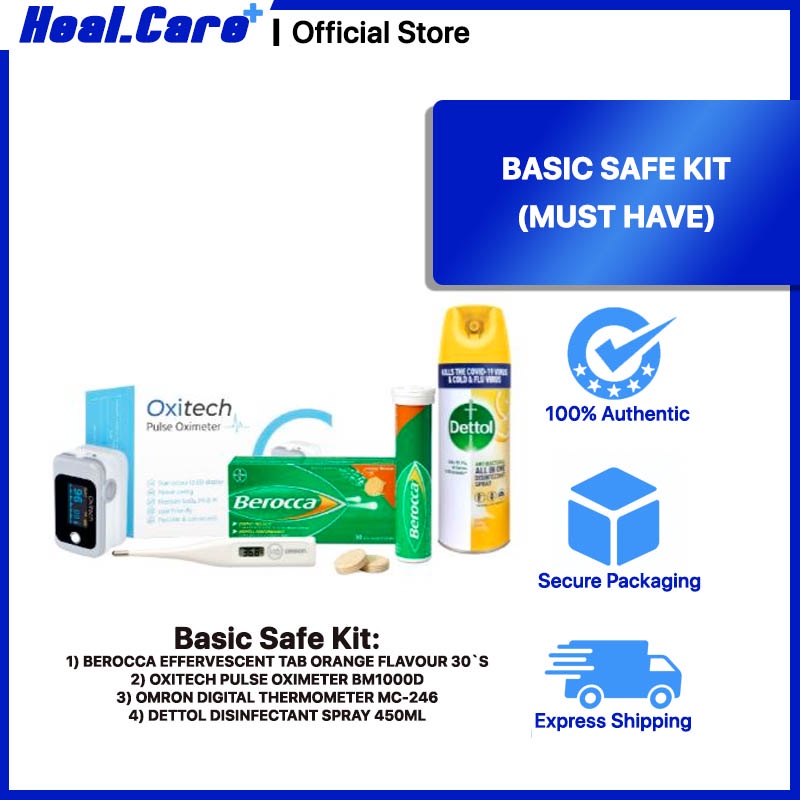 BASIC SAFE PACKAGE COMBO OXITECH PULSE OXIMETER , OMRON DIGITAL ...
