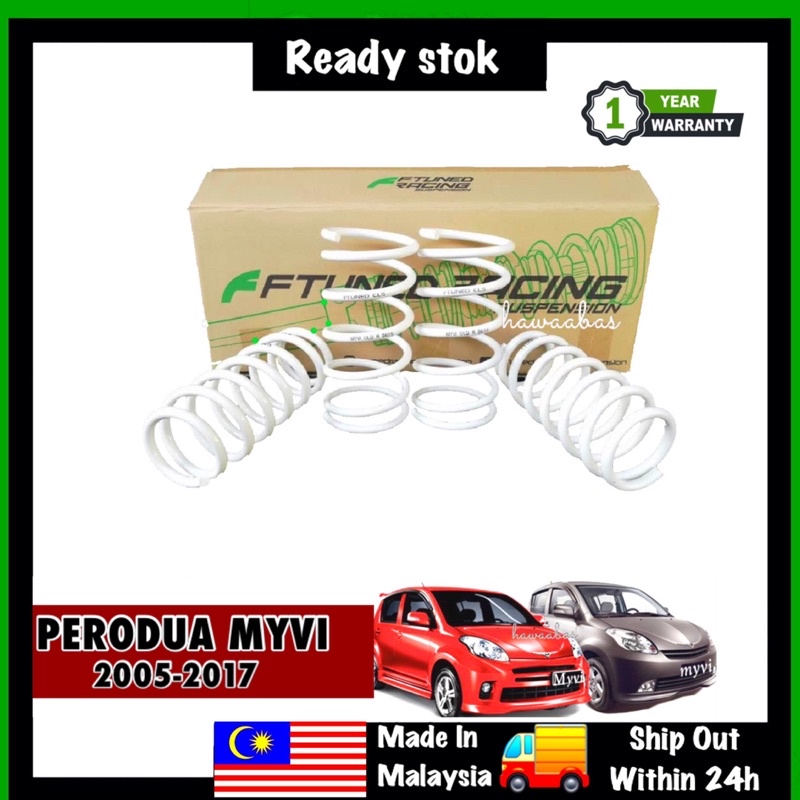 FTUNED SPRING SPORT PERODUA MYVI STANDARD / SE ADVANCE 💯original 💯 ...