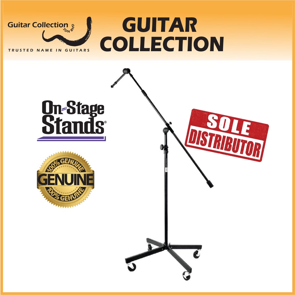 On Stage SB96+ Tripod Studio Microphone / Mic Boom Stand with 7" Mini ...