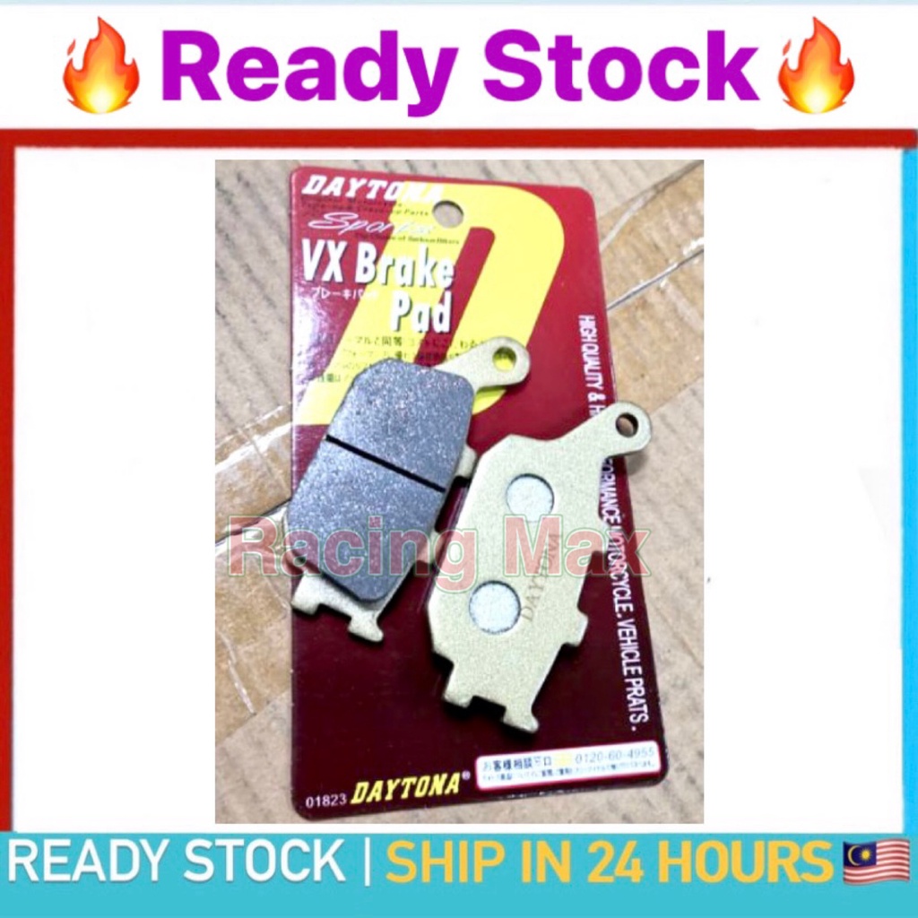 Disc brake pad DAYTONA Z750 / MT07 / MT09 REAR BREK PAD VULCAN650 ...