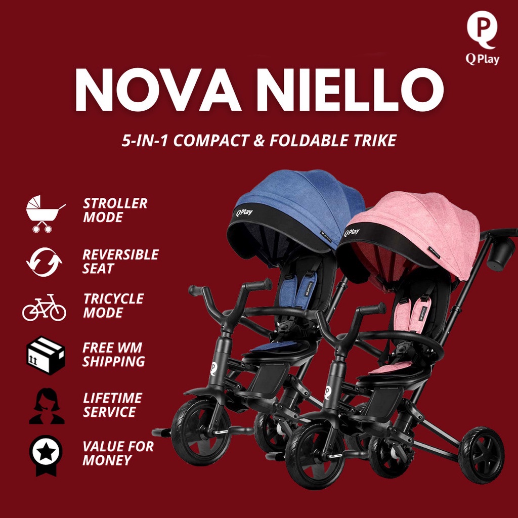 (European Brand) QPlay Nova Niello 360 Rotate 5-in-1 Premium Compact ...
