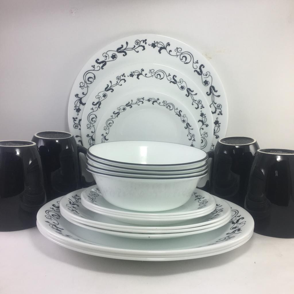 🔥ORIGINAL USA🔥 20PCS CORELLE DINNER SET - SET PINGGAN CORELLE 🔥GARDEN ...