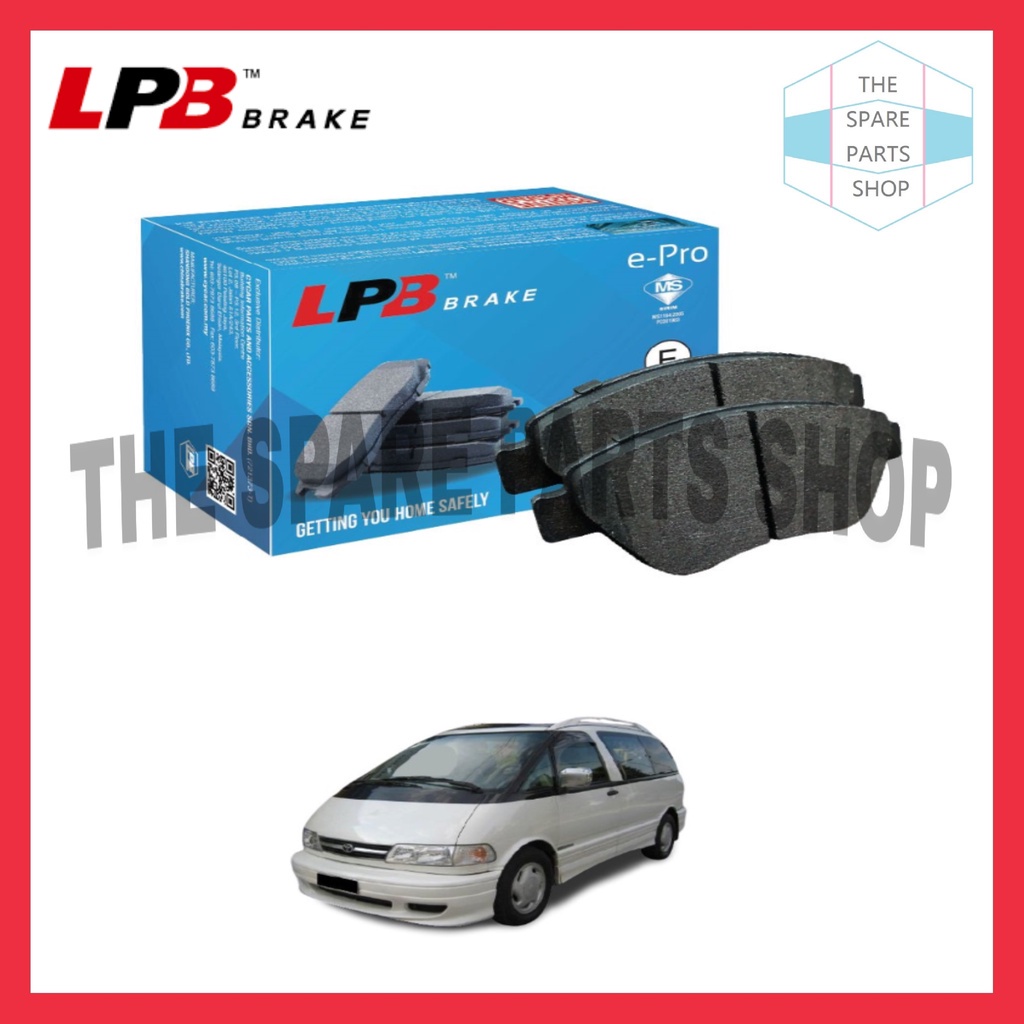 TOYOTA ESTIMA TCR11 (1990-1999) REAR LPB DISC BRAKE PAD (A02060 ...
