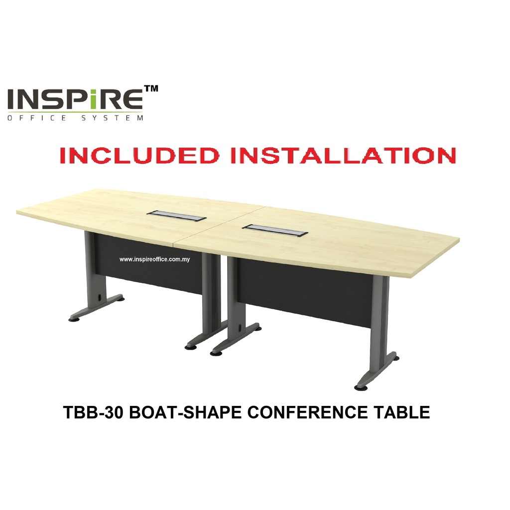 TOMA SERIES TBB-30 BOAT-SHAPE CONFERENCE TABLE | Shopee Malaysia