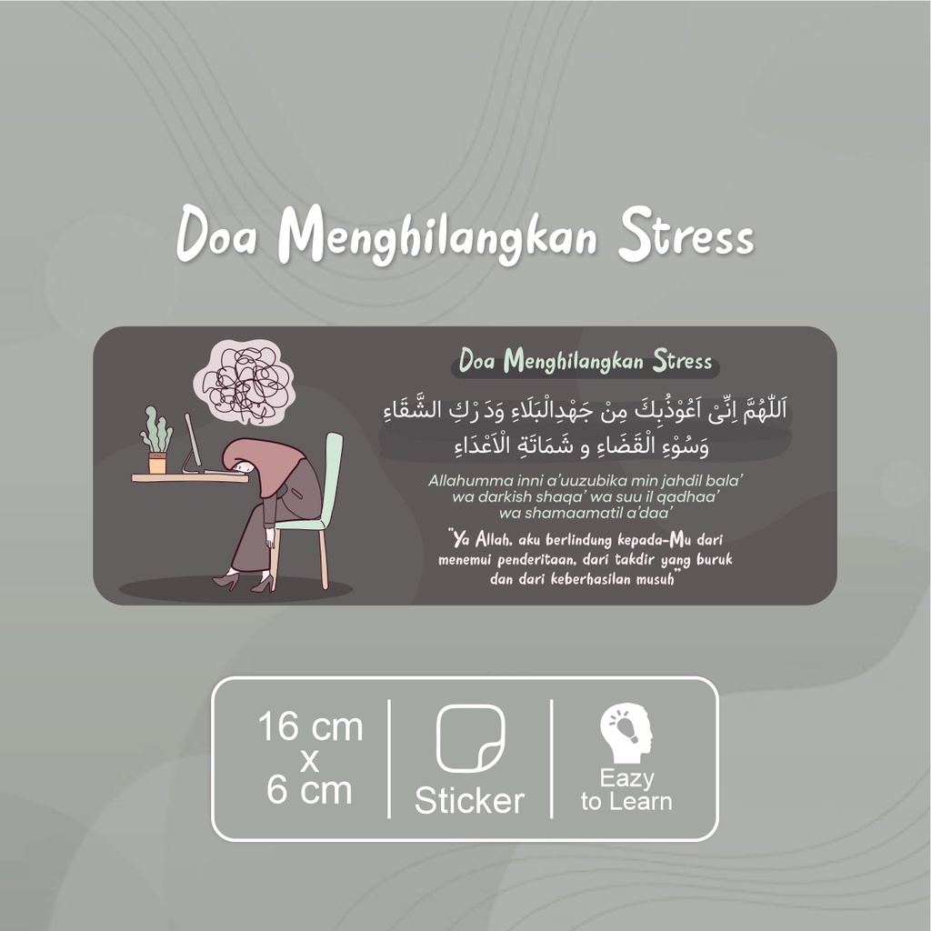60 Pilihan Doa Harian Sticker Colourful Bookmarks With Free Gift ...