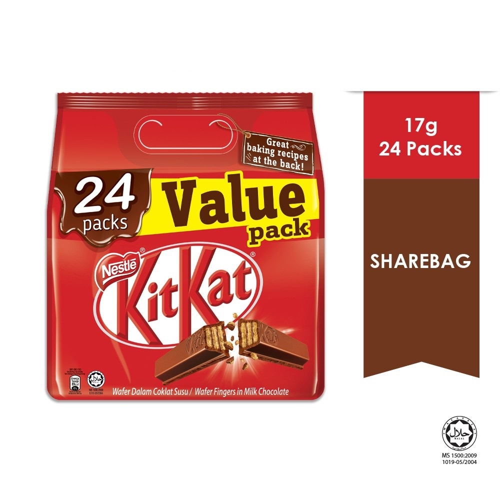 Nestle Kitkat 24 Packs Value Share Bag 24 x 17g | Shopee Malaysia