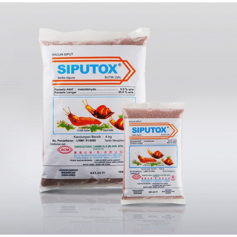 100g repack SIPUTOX racun siput terus mati / siput babi palet halus ...