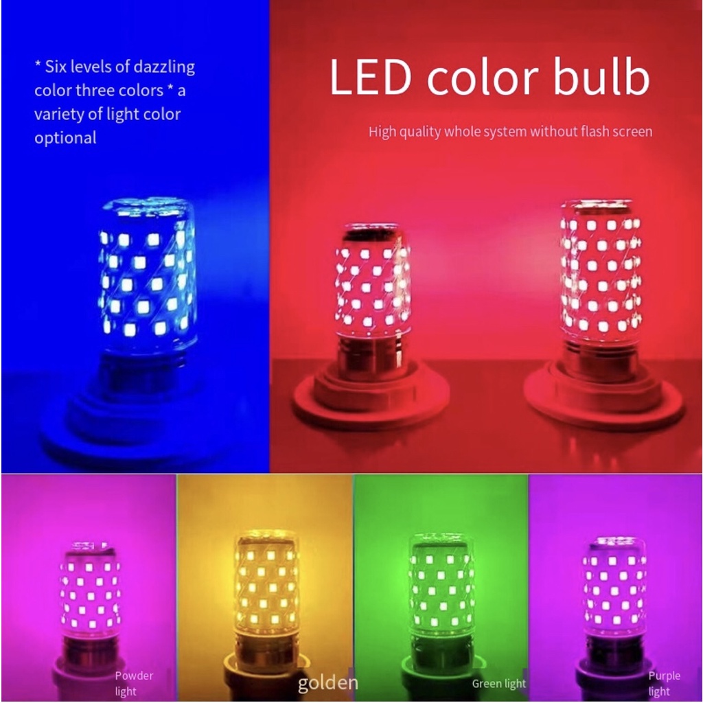 E27/E14 LED Colorful Bulb 12W/16W Lighting Romantic Lamp For Bedroom ...