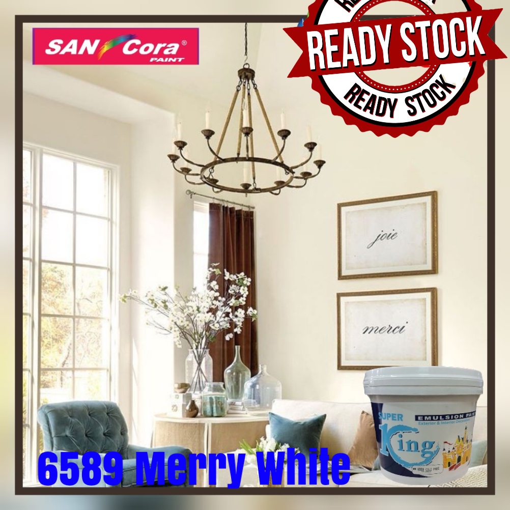 MERRY WHITE 6589 ( 7L ) SUPERKING QUALITY EMULSION PAINT MATT FINISH ...