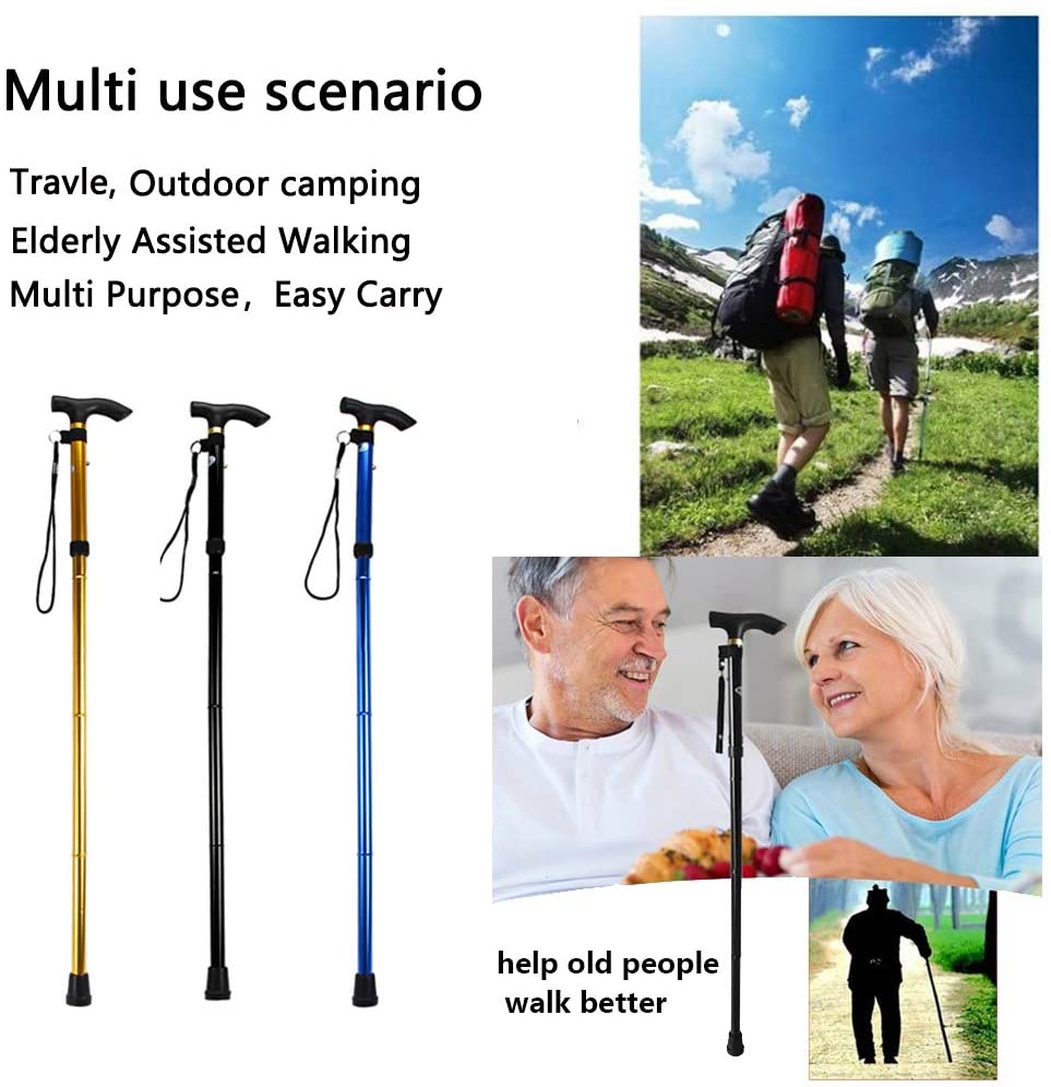🌄 Hiking Stick Outdoor Walking Stick Trekking Pole Anti-Shock ...