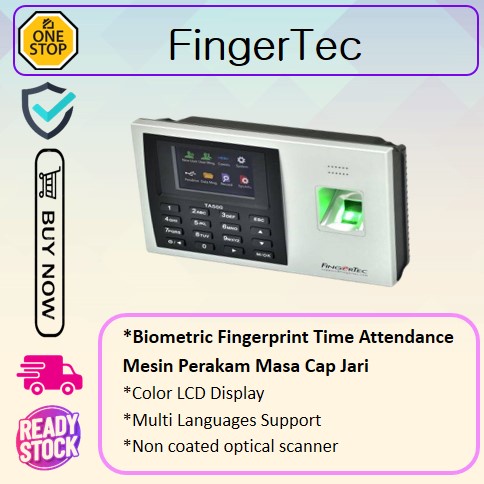 FingerTec Biometric Fingerprint Thumbprint Time Attendance Machine/Mesin Kehadiran Masa/指纹考勤机 ...