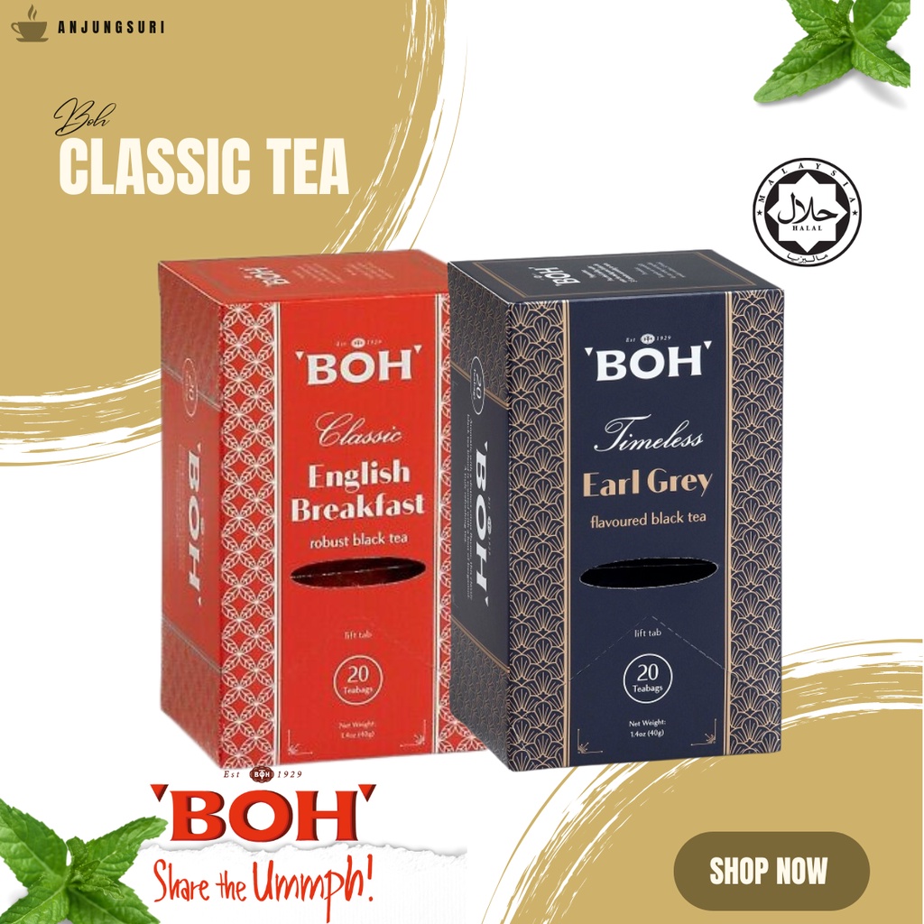 Teh Boh Classic Black Tea Aromatic Tea Earl Grey Tea English Breakfast ...