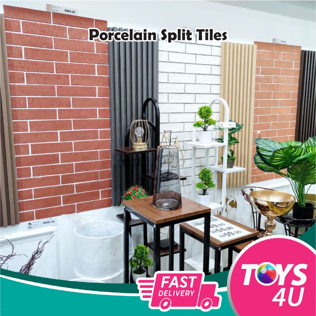 10pcs Soft Porcelain Split Tiles Wall Decoration Brick Design Modern ...