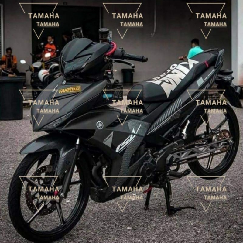 YAMAHA Y15 Y15zr Black matt sniper Cover set Free Emblem(×4) | Shopee Malaysia