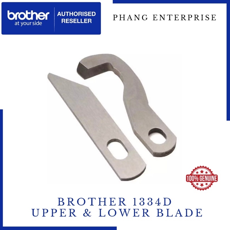 Brother 1334D upper & lower blade ORIGINAL overlock sewing machine ...