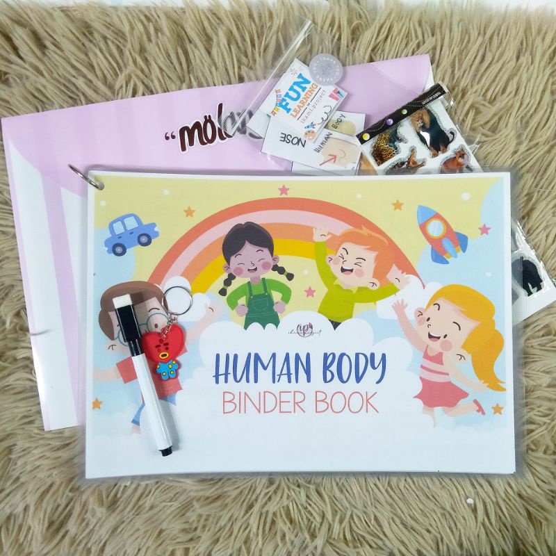 HUMAN BODY binder book, busy book, early learning book, homeschool ...