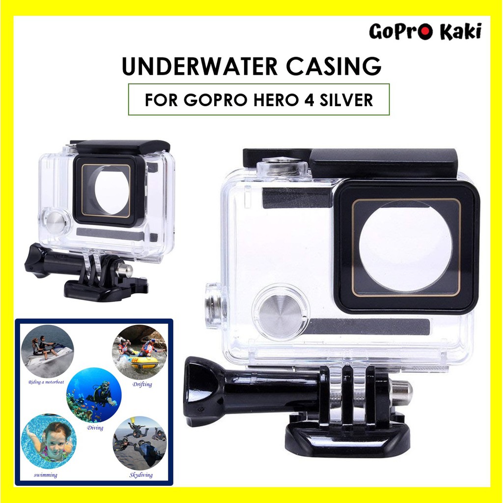 Waterproof Casing Underwater Casing Protective Housing For GoPro Hero 4 Silver ( Ship From ...