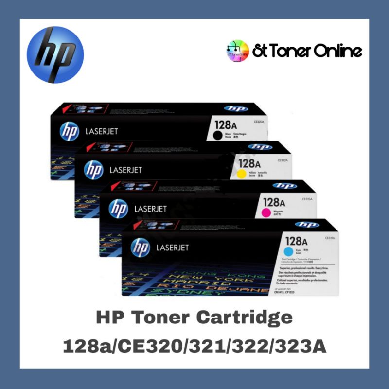 HP 128a/CE320A/CE321A/CE322A/CE323A Original Toner Cartridge | Shopee ...