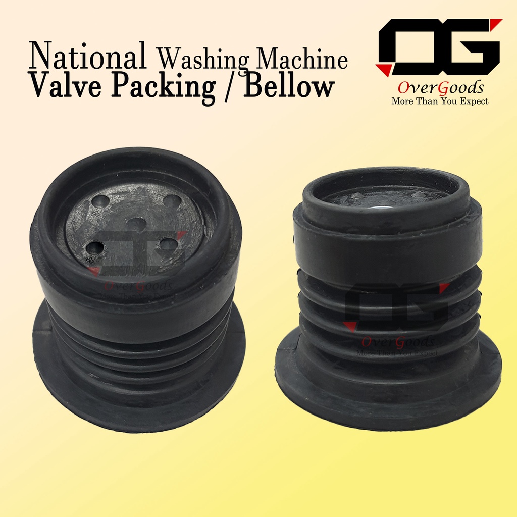 National Drain Valve Packing Washing Machine Black Rubber Stopper Mesin ...