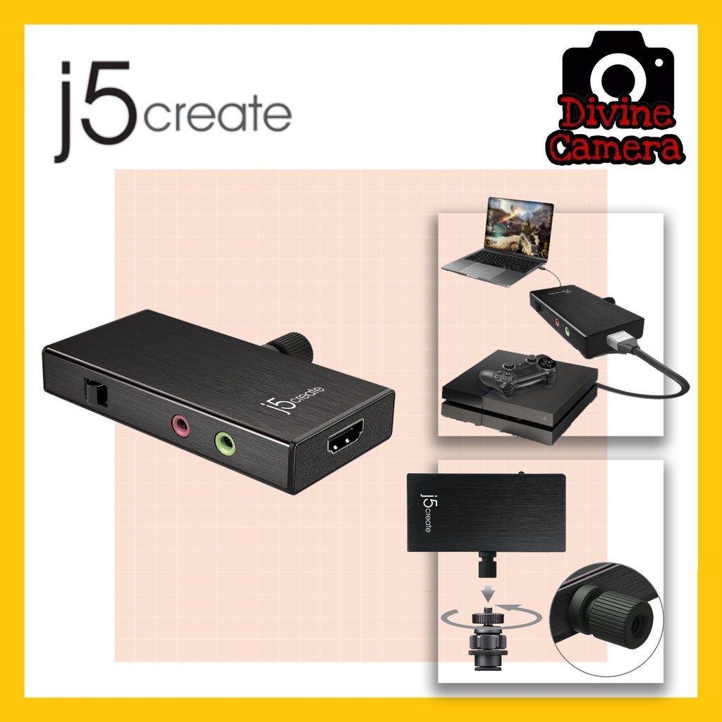 j5 create JVA02 Live Capture Adapter HDMI to USB-C with Power Delivery ...