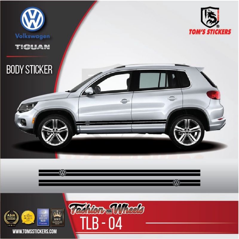 👍👍 VOLKSWAGEN TIGUAN CAR BODY STICKER SET TLB - 04 | Shopee Malaysia