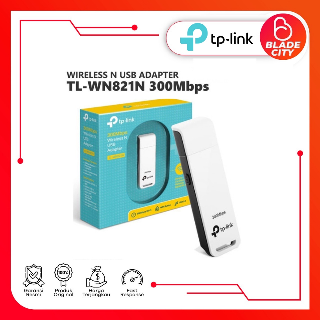 Tp LINK TL-WN821N 300Mbps Wireless N USB Adapter - 1 Year Warranty ...