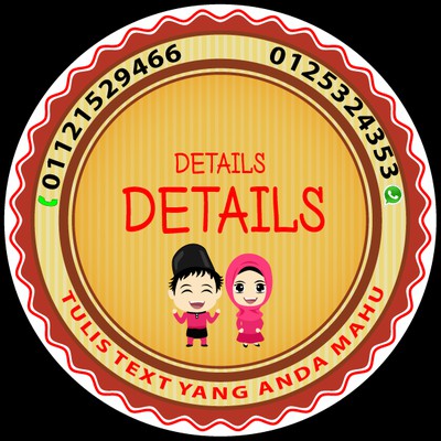 STICKER LABEL DOORGIFT (SL11 KAHWIN) | Shopee Malaysia