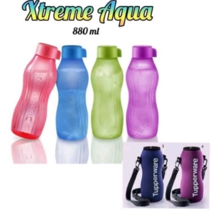 Tupperware New Eco Xtreme Aqua 880ml (1) | Shopee Malaysia