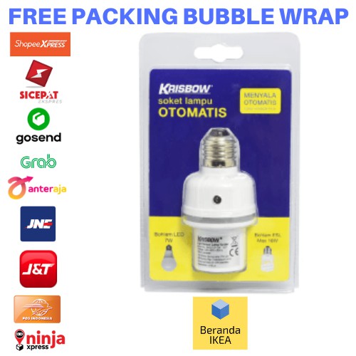 Krisbow - AUTOMATIC LIGHT SOCKET / SENSOR FITTING / PITTING / LIGHT ...