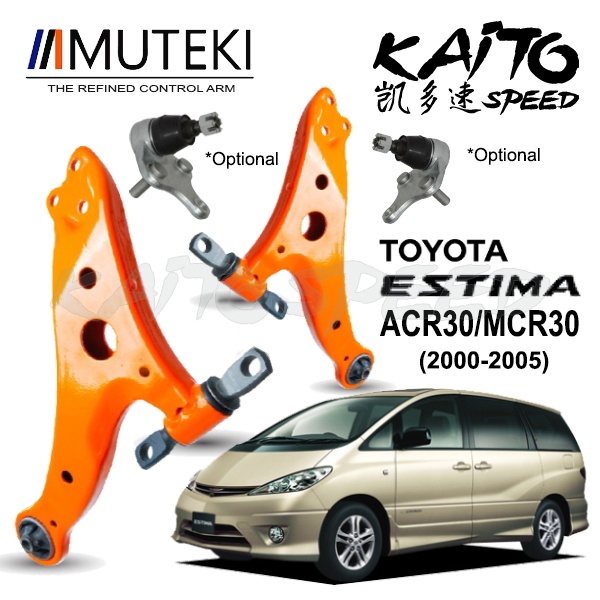 MUTEKI Front Lower Arm Toyota Estima ACR30 / MCR30 2000 - 2005 Previa ...