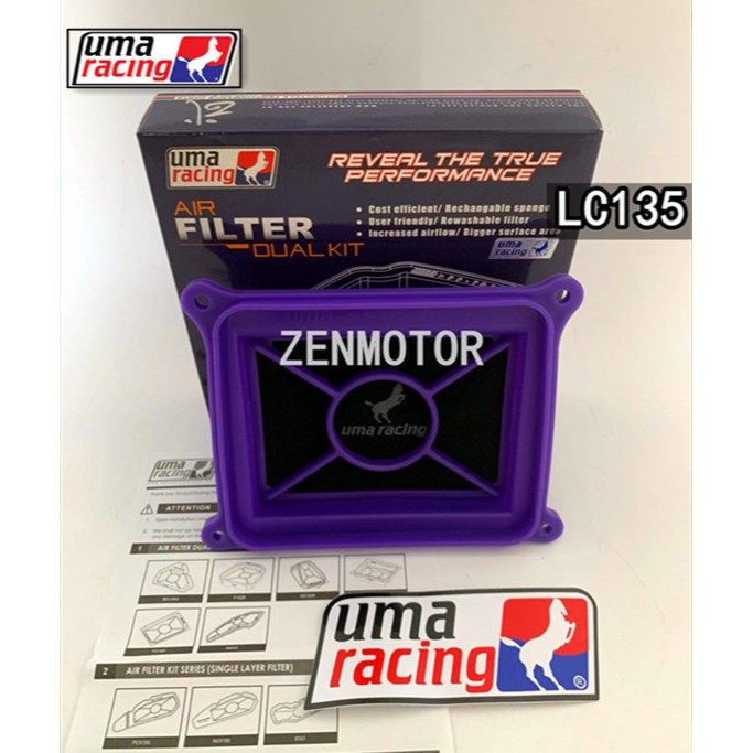 100% ORIGINAL LC135 AIR FILTER UMA RACING AIR FILTER UMA LC135 AIR ...