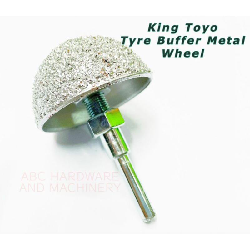KING TOYO Tire Buffer Metal Wheel [KTMW-100] Roda Logam Penyangga Tayar ...