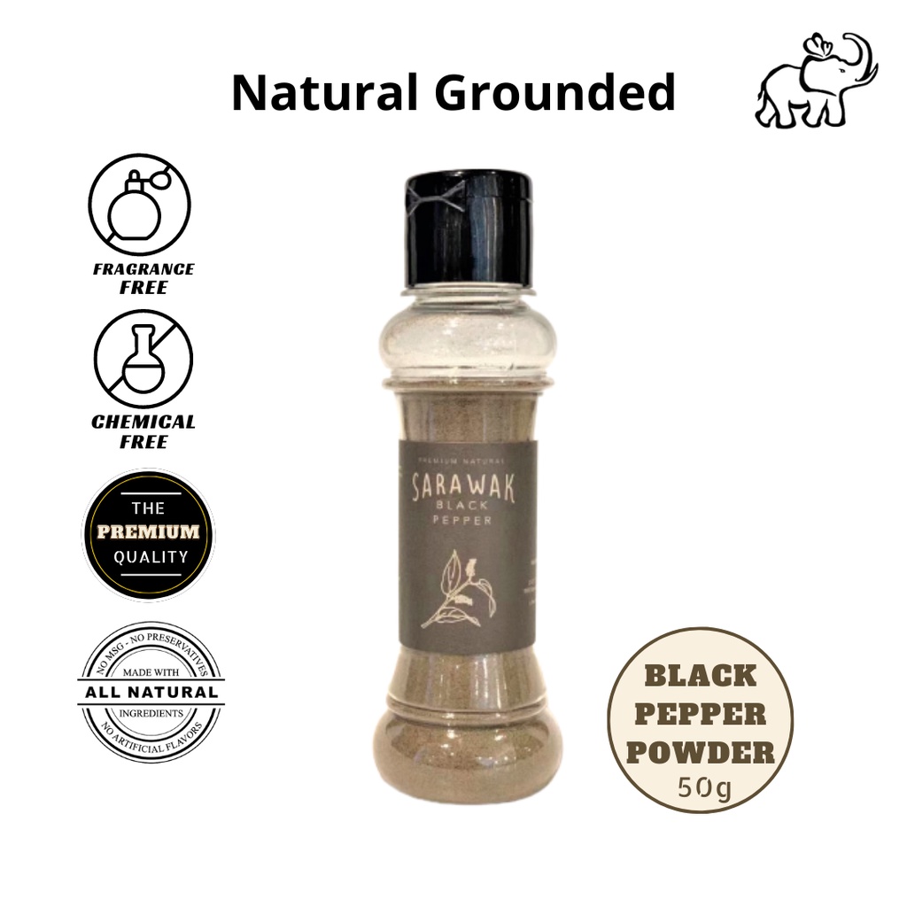 MM Sarawak Black Pepper Powder 50g Premium Grade 100% Natural No ...